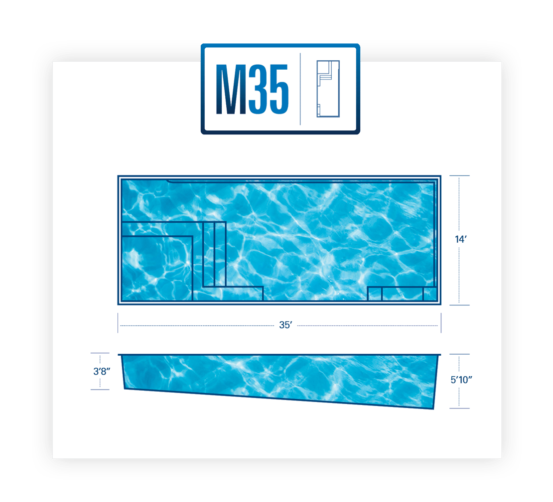M Series Fiberglass Pools | River Pools